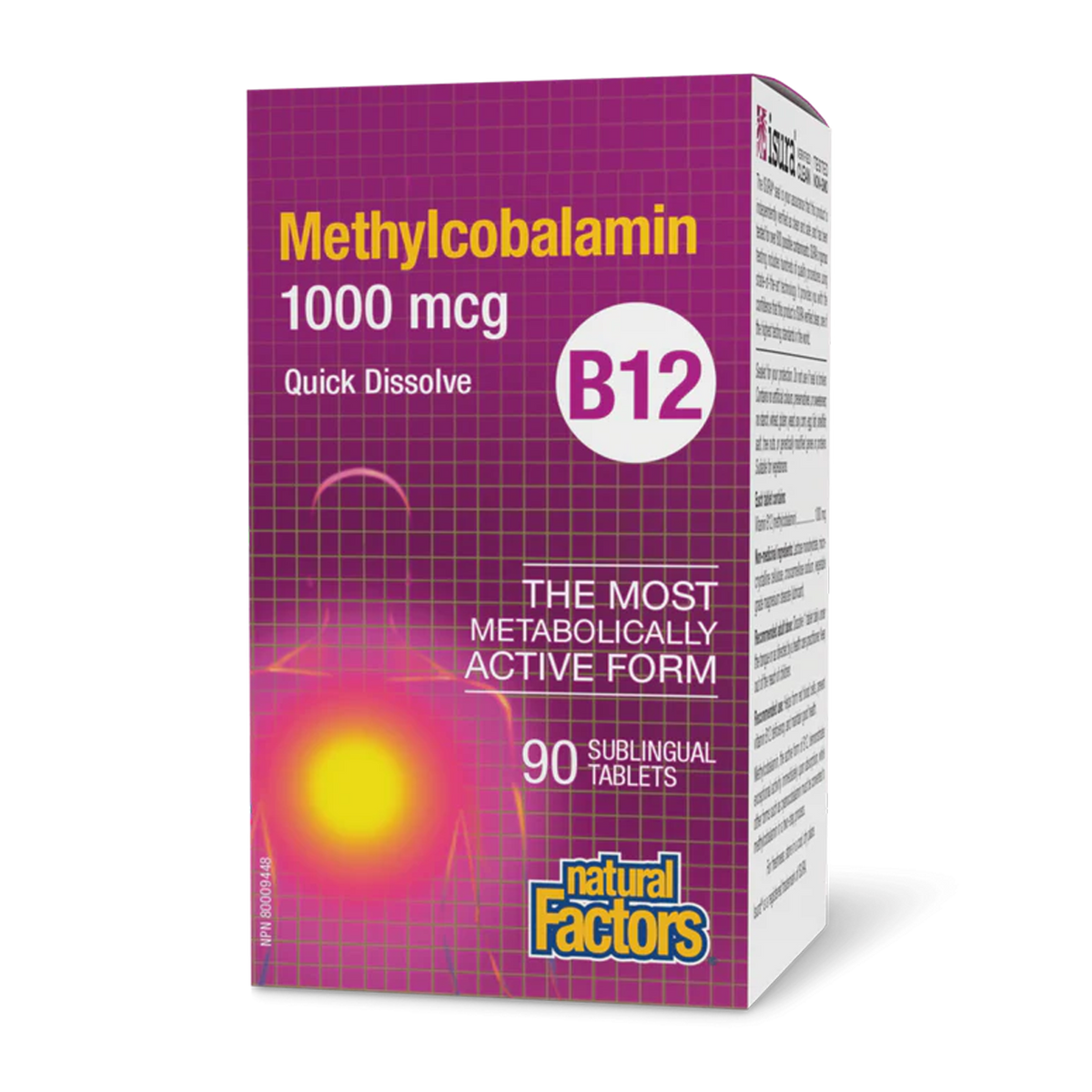 Natural Factors | Vitamin B12 Methylcobalamin 1000mcg Sublingual Table ...